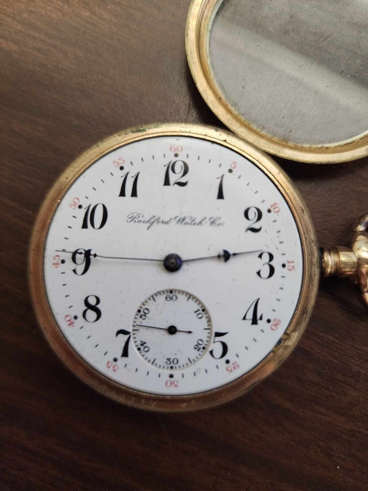 Rockford Watch Co. Gold Filled Pocket Watch 17 Jewels-Not Running | eBay