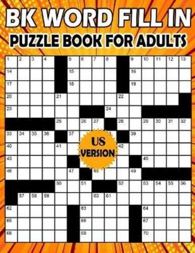 Bk Bouchama BK Word fill in puzzle book for adults (Poche ...