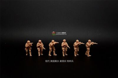 Unpainted 1/72 Modern American Blackwater Mercenary Special Forces 3d ...