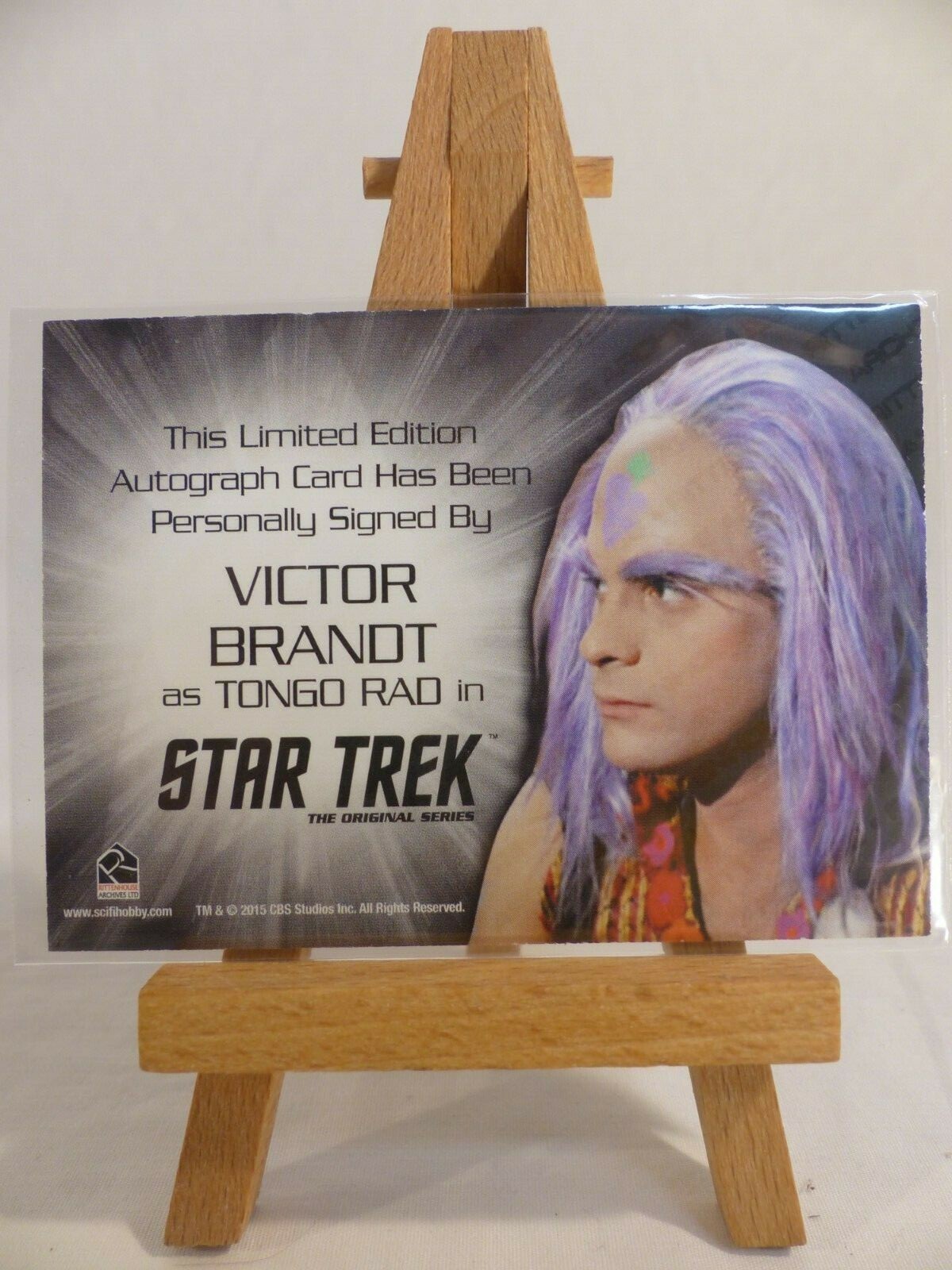 Star Trek TOS 50th anniversary silver autograph card Victor Brandt ...