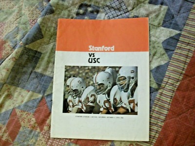 1972 USC STANFORD PROGRAM College Football TROJANS NATIONAL CHAMPIONS ...