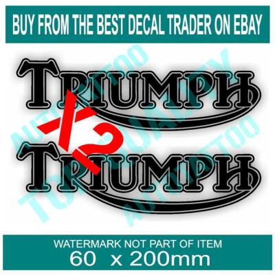 VINTAGE TRIUMPH TANK DECAL STICKER SUIT TRIUMPH MOTORSPORT RALLY DECALS ...