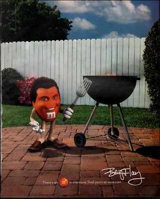 2008 Print ad M&M's Candy Grill Cook Bobby Flay Art 03/01/23 | eBay