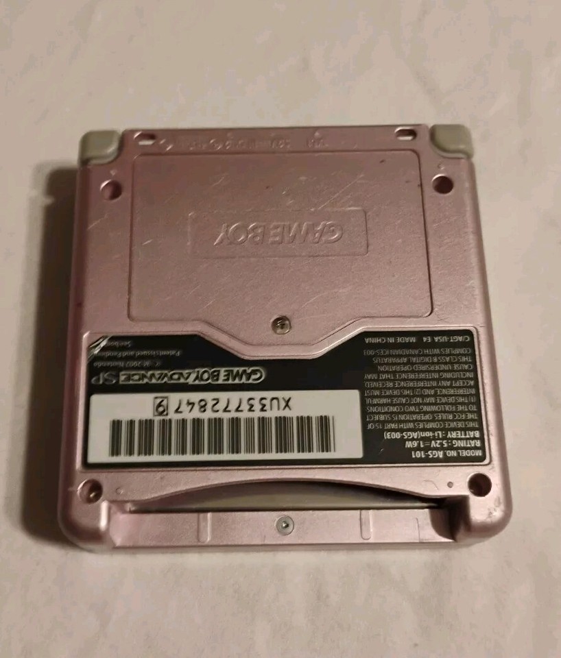 Nintendo GAMEBOY ADVANCE SP Pearl Pink with Charger GBA Handheld ...