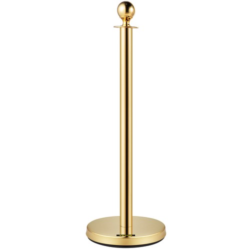 4PCS Gold Stanchion Posts Queue Pole with 3 Velvet Ropes Crowd Control ...