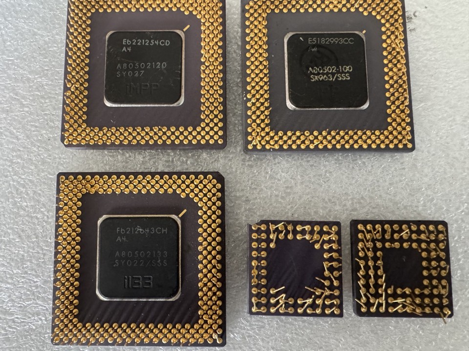 Lot of 5 various scrap cpu for gold recovery. | eBay