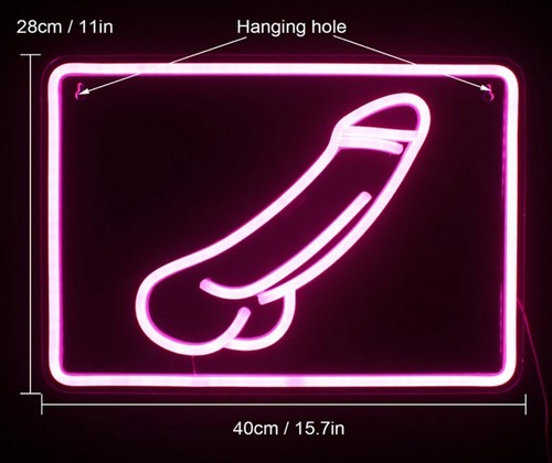 Dimmable Penis Neon Light Naughty Sexual Play Light | eBay