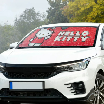 Hello Kitty Authentic SANRIO Windshield Window Sun Shade Sunshade Best ...