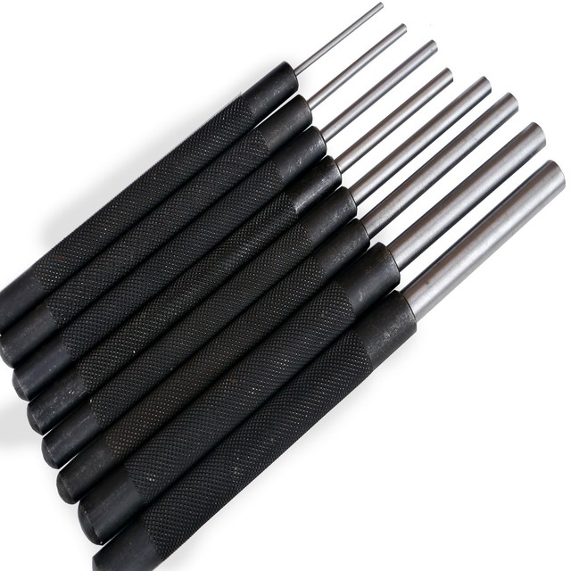8pc Engineers Parallel Pin Punch Set 2mm - 10mm Workshop Tools Garage ...
