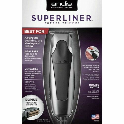 Andis 04810 T-Edjer Professional Hair Trimmer - Black for sale online ...