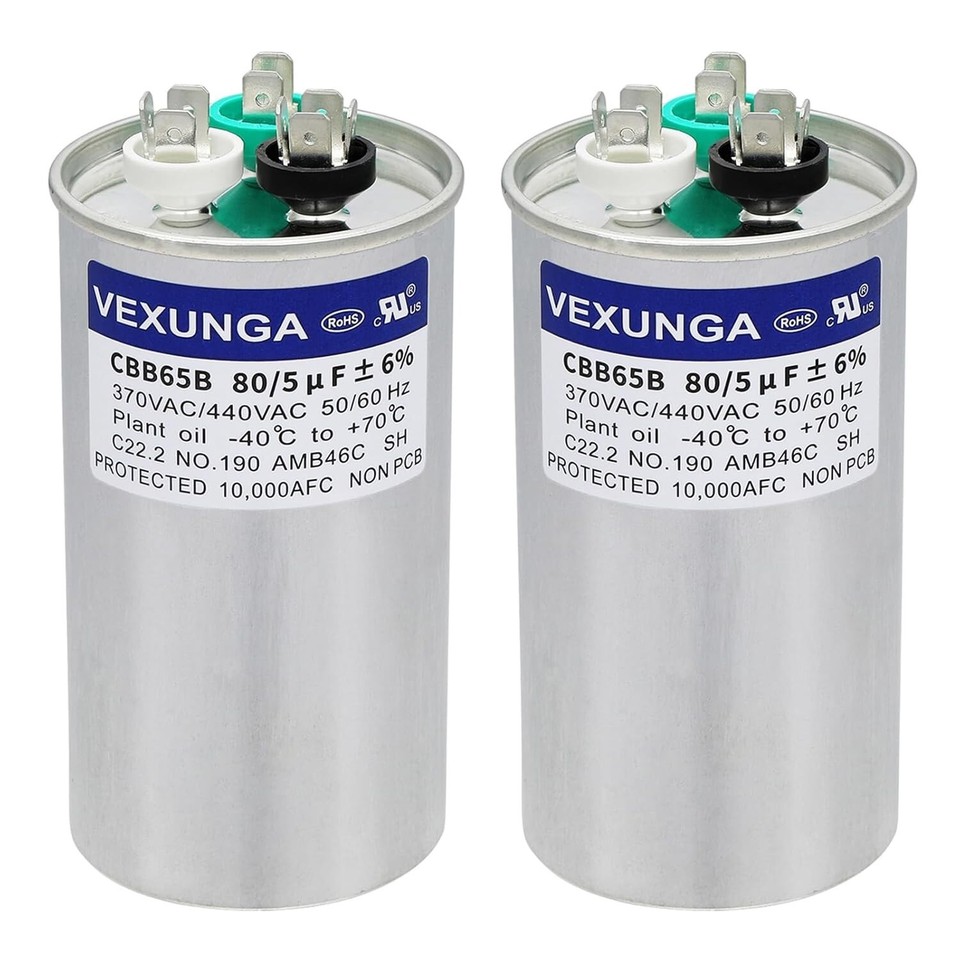 Door Lock 70/7.5 MFD 440V AC Dual Run Capacitor - Replacement For Air ...