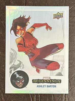 2022 UD Marvel Beginnings Base Rainbow Foil #158 Ashley Barton🔥 | eBay