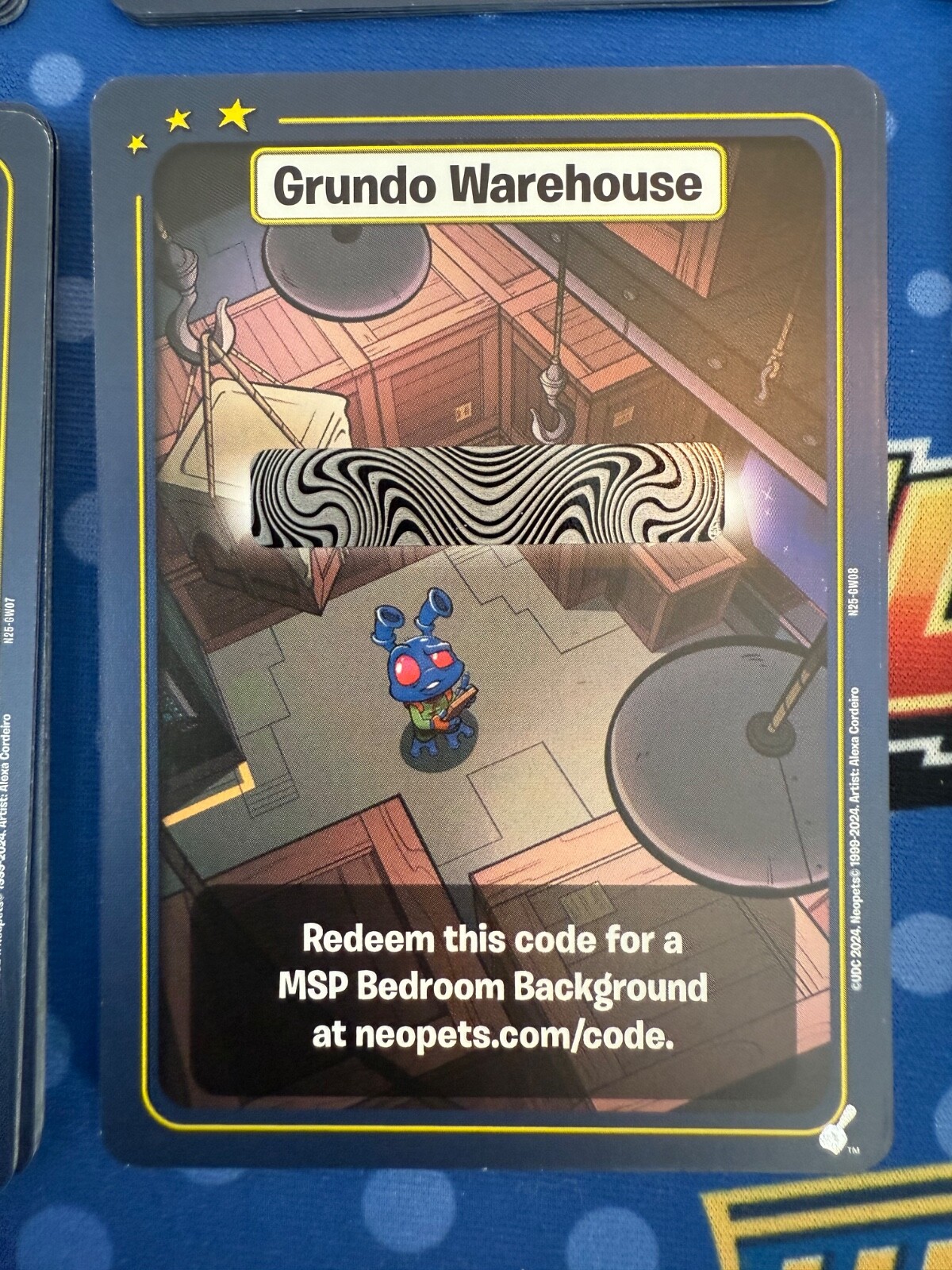 Neopets TCG Grundo's Warehouse Code Card MSP Bedroom Background | eBay