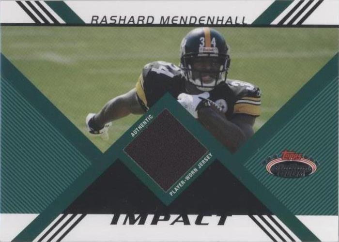 2008 Topps Stadium Club - Impact Relics Rashard Mendenhall #IR-RM /1349 ...