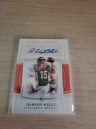 2019 Panini National Treasures Football Damion Willis - Rookie ...