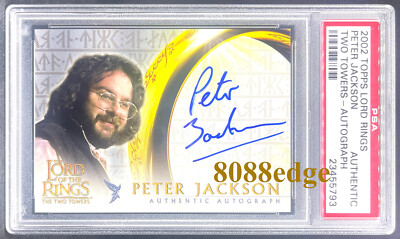 2002 TOPPS LORD OF THE RINGS AUTO: PETER JACKSON-AUTOGRAPH AUTOGRAPH ...