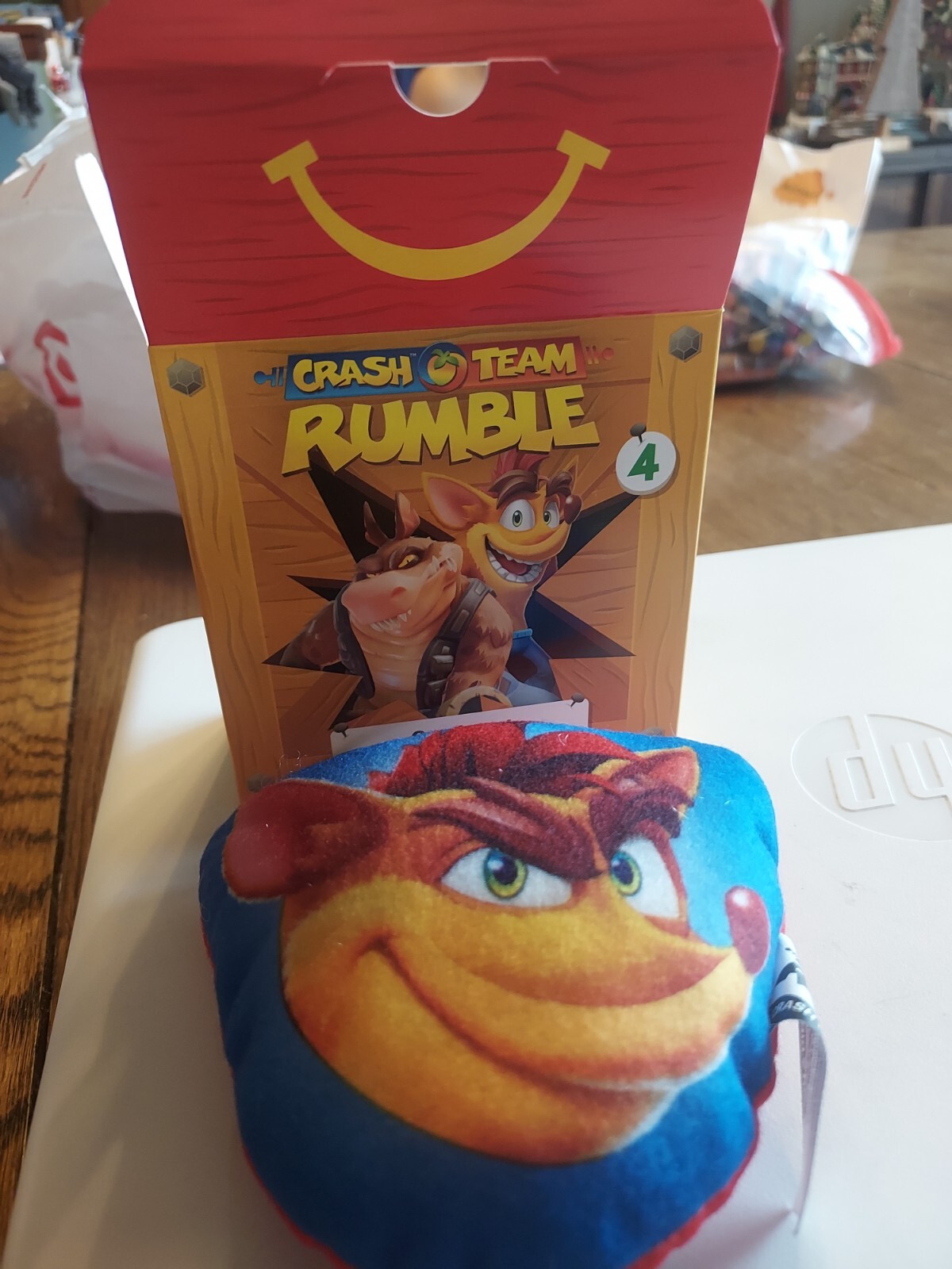 CRASH TEAM RUMBLE McDonalds Happy Meal #4 CRASH & DINGODILE PLUSH 2023 ...