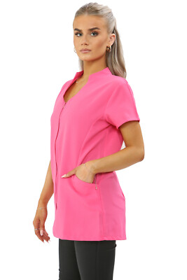 SPA Beauty Hair Salon Beautician Nail Uniform Therapist Tunic 2X Front ...
