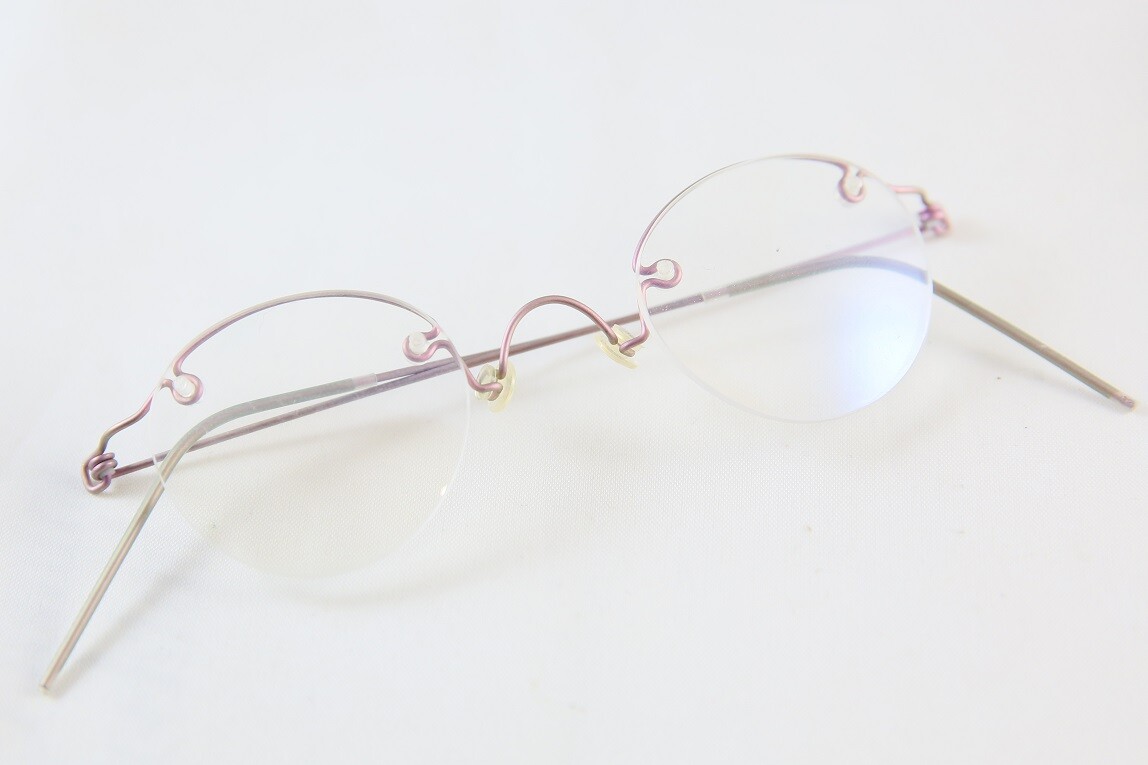 NEW VINTAGE TITANIUM WIRE RIMLESS EYEGLASSES BRILLE | eBay