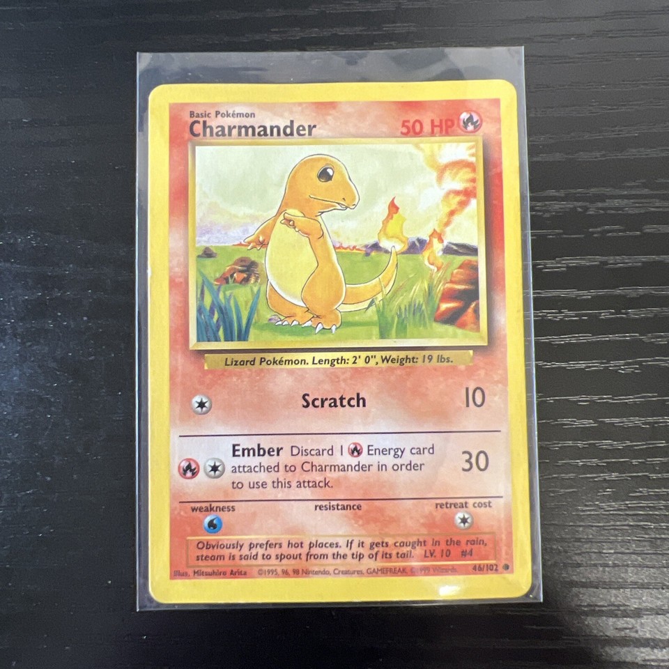 CHARMANDER - Base Set - 46/102 - Common - Pokemon Card - Unlimited ...