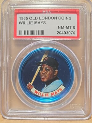 1965 Old London Coins Willie Mays PSA 8 NM-MT 3076 | eBay
