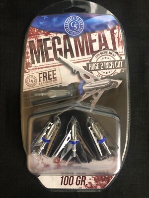 G5 Megameat 100 Grain 2" Expandable Broadhead 3 Pack | eBay