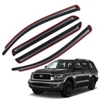 In-Channel Mount Rainproof Rain Guard Window Visor for 2008-2022 Toyota ...