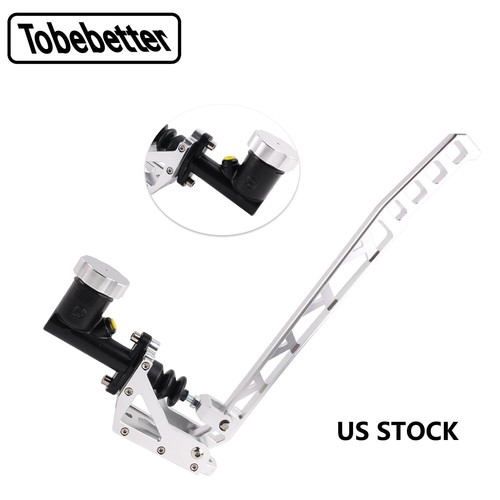 Aluminum Racing Hydraulic Silver Long Arm Handbrake Gear Drift Hydro E ...