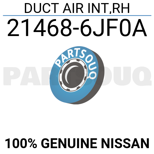 214686JF0A Genuine Nissan DUCT AIR INT,RH 21468-6JF0A | eBay