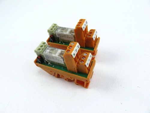Lot of 2 Weidmuller RCL424024 Relay 24VCD w/ Weidmuller 9406121001 RS ...