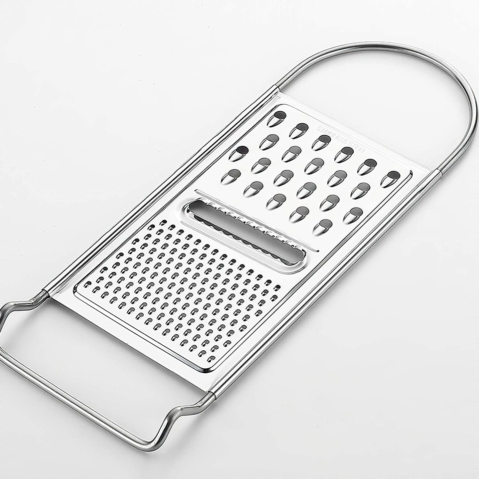 3 Way Steel Hand Food Flat Grater Cheese Parmesan Nutmeg Lemon Garlic ...