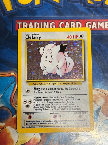 Clefairy Base Set 5/102 Unlimited Holo Rare Lightly Played Pokémon TCG ...