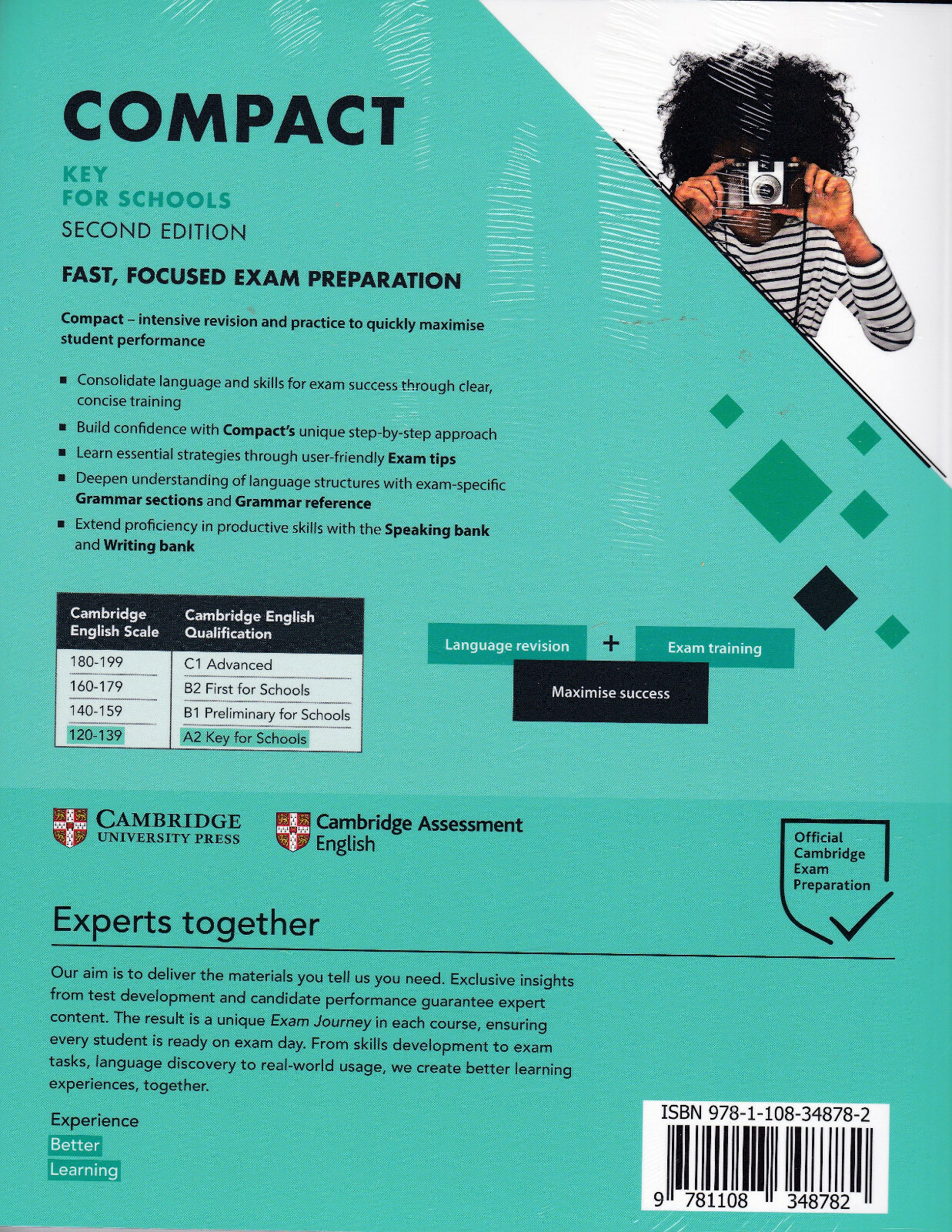 Cambridge COMPACT KEY FOR SCHOOLS 2nd Edit A2 STUDENT PACK: Book ...