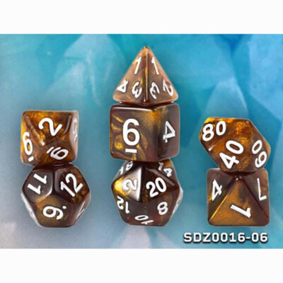 SDZ0016-06 Sirius Dice RPG Dice Set (7): Treasure Series - Topaz | eBay