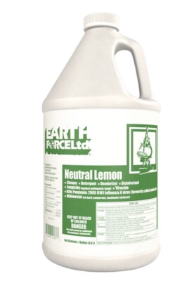 Earth Force Neutral Lemon Fresh Disinfectant Cleaner, Detergent ...