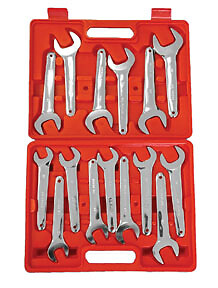 V8 Tools 9515 Single Open End Service Wrench Set, 15 Piece, 20Mm To ...