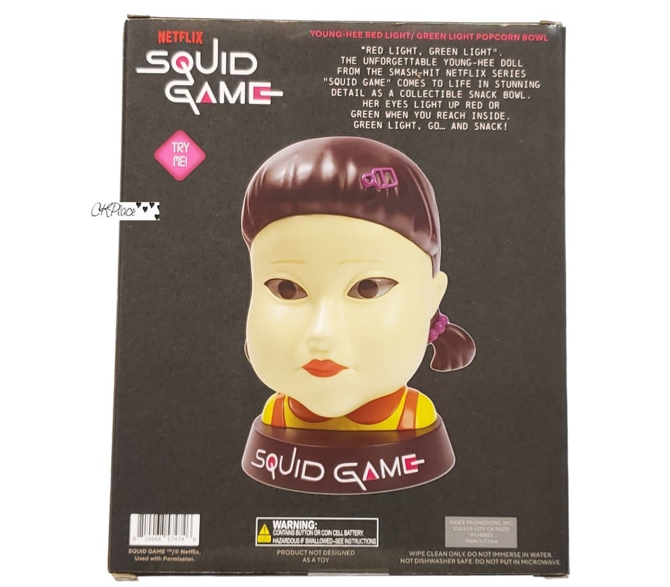 Squid Game Young-Hee Red Light Green Light Popcorn Bowl | eBay