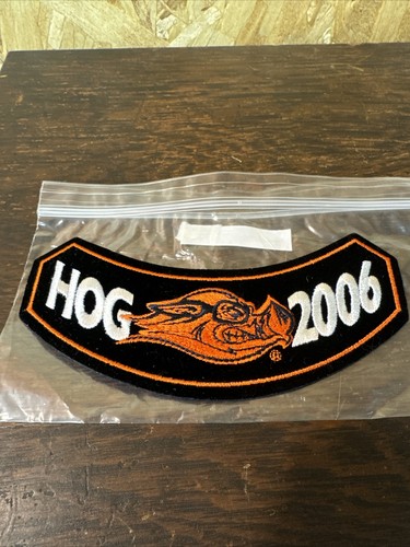 NEW 2006 HOG Harley Davidson Owner's Group Rocker Patch for Jacket Vest ...