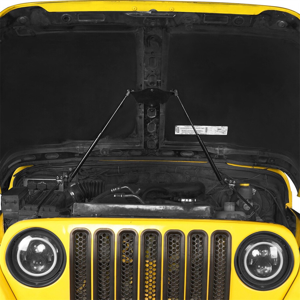 Fit Jeep Wrangler TJ 1997-2006 Hood Lift Supports Kit Assist Hydraulic ...