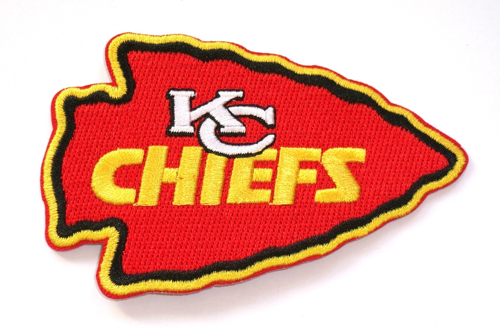 (1) LOT OF (2 KANSAS CITY CHIEFS ARROWHEAD WITH NAME PATCHES TYPE F ...