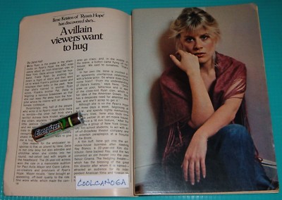 TV ARTICLE ~ ILENE KRISTEN DELIA RYAN RYAN'S HOPE SOAP OPERA Jean ...