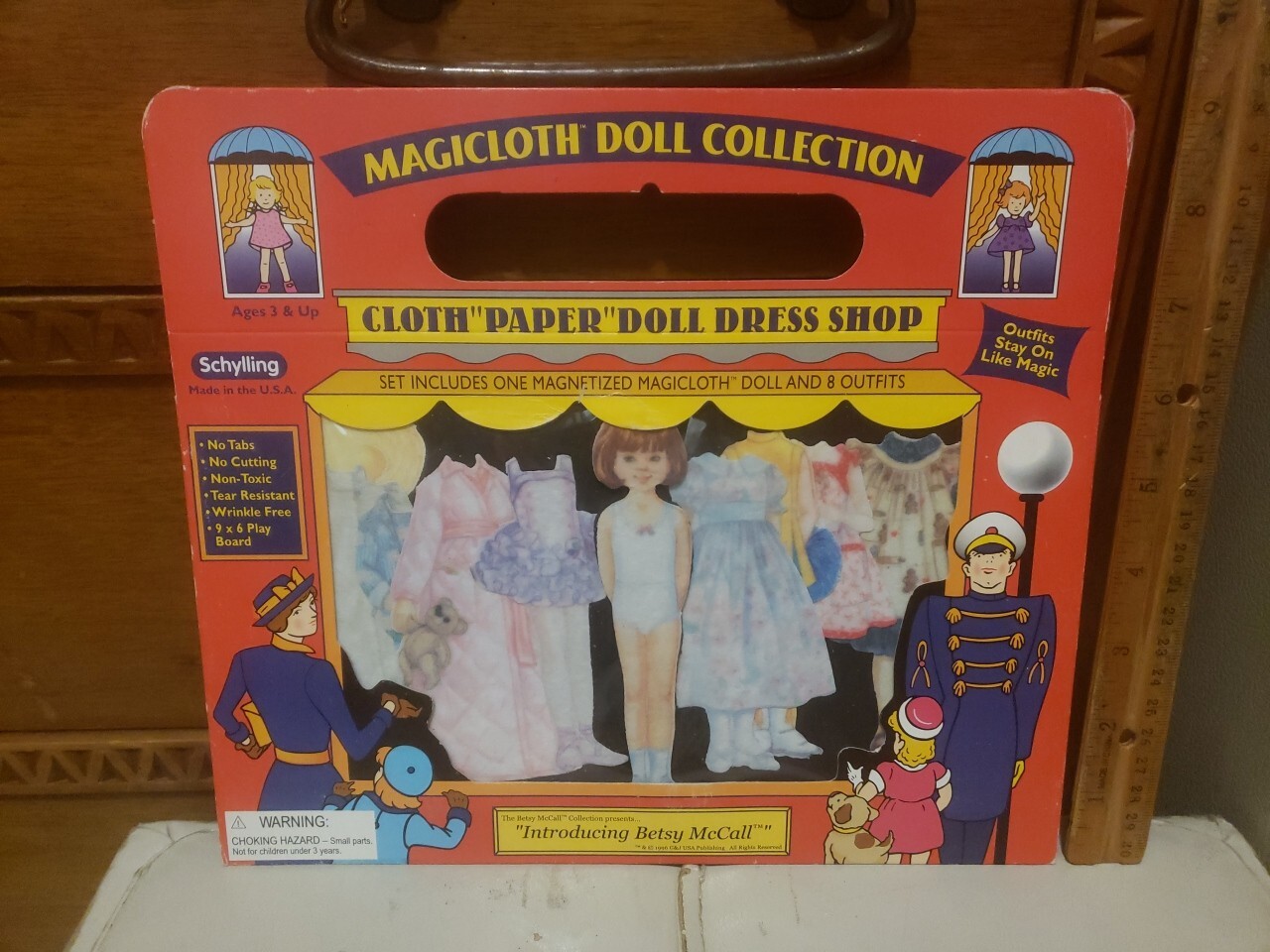 Magicloth Introducing Betsy McCall Magnetic Cloth Dress up Paper Doll 8 ...