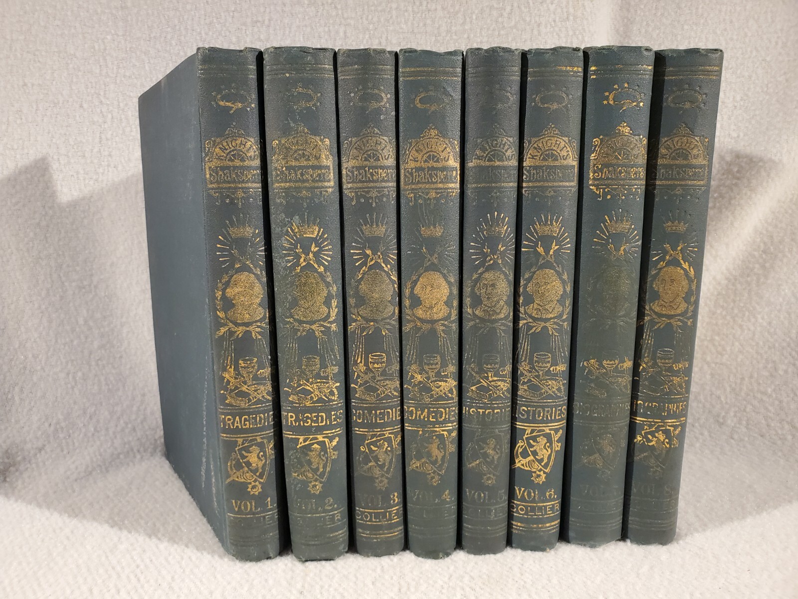 Antique c1900 Pictorial Works of Shakespeare Charles Knight PF Collier ...