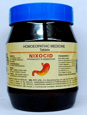 SBL Homeopathic Nixocid Tablet 450 gm Indigestion Hyperacidity 2026 ...