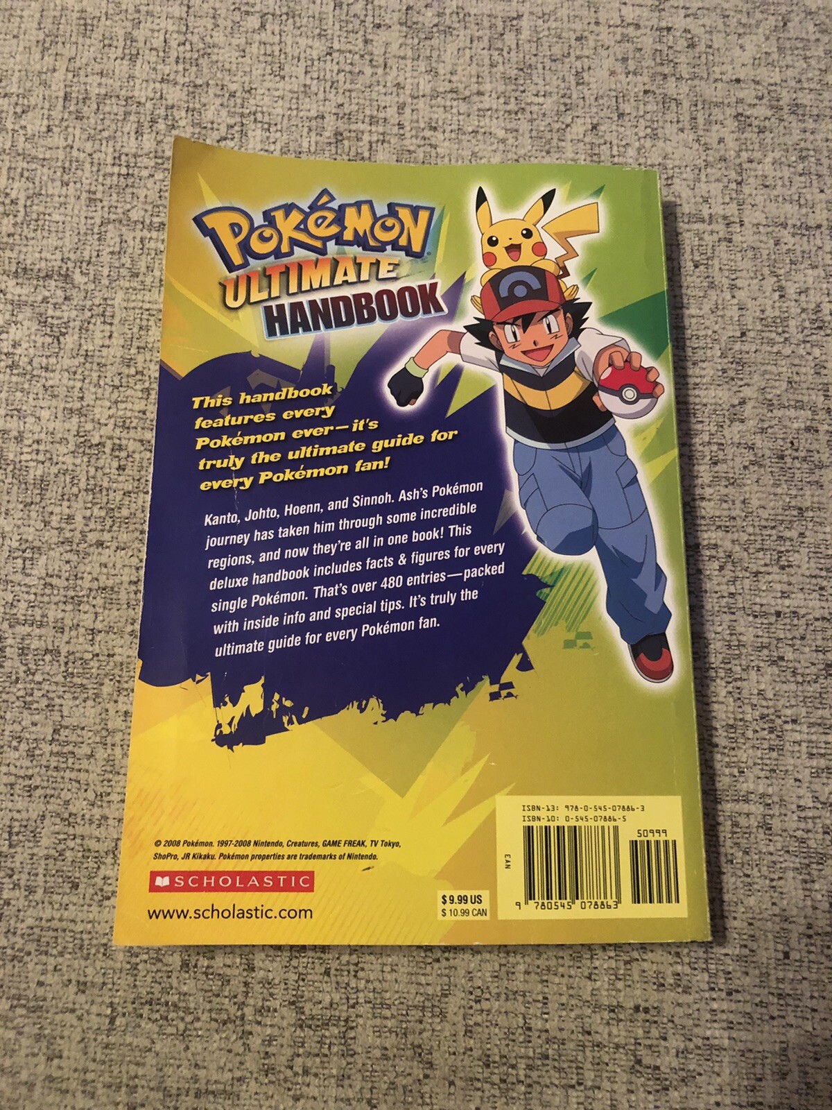 Pokemon Ultimate Handbook by Cris Silvestri ~ 2008 paperback ...