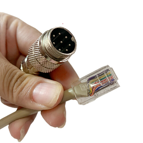 8pin Round to Modular RJ45 Microphone Adapter Cable OPC-589 for Icom IC ...