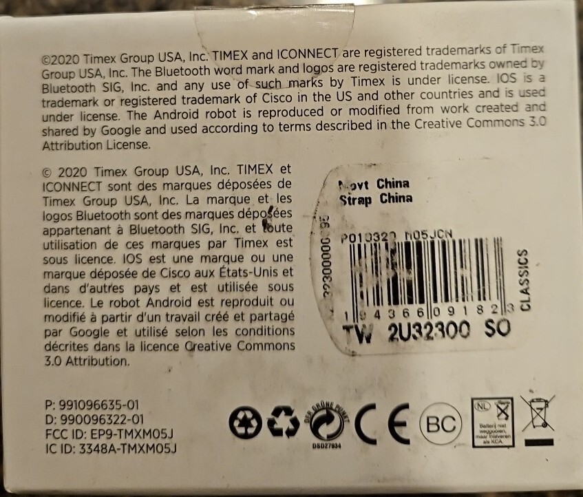 NEW TIMEX Pro Leather Strap Smartwatch iConnect Heart Rate Blue ...