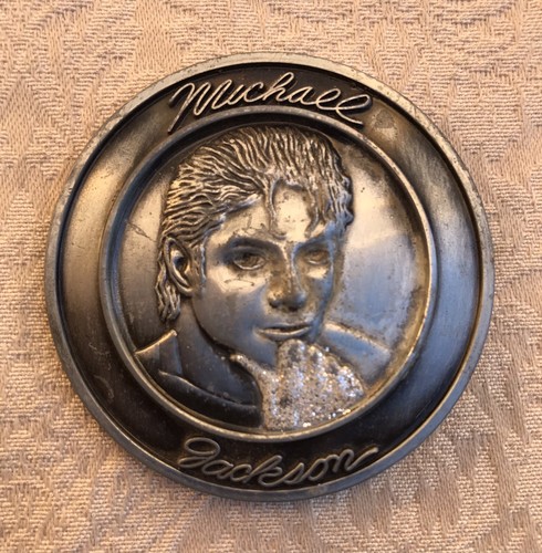Cool Vintage 1984 Michael Jackson with Glove Belt Buckle, Circular ...