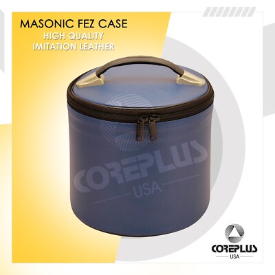 Deluxe Masonic Fez Cap Case, Imitation Leather, Hat/Cap Storage Box | eBay