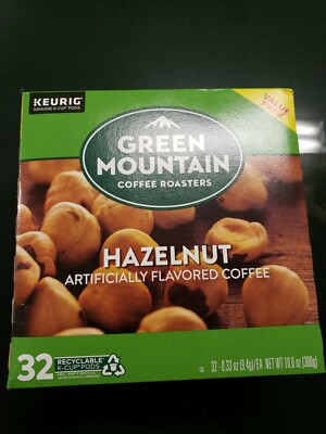 Green Mountain hazelnut Coffee 32 Count Keurig K cups | eBay